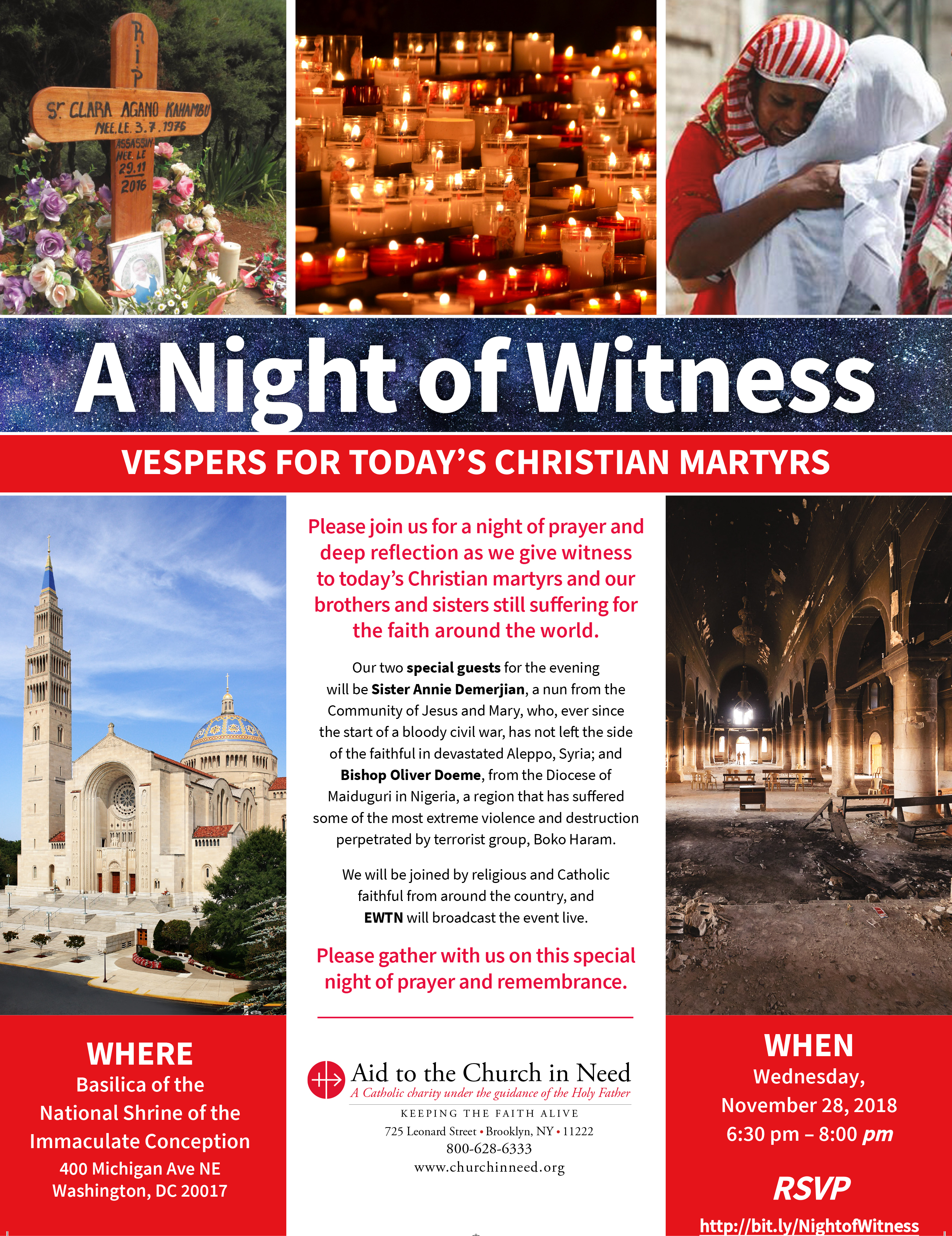 Night of Witness for the Persecuted Church - The Basilica of Saint Mary