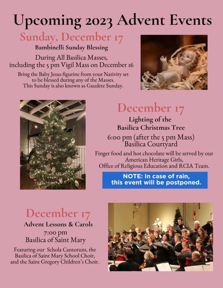 Upcoming 2023 Advent Events: Lighting of the Christmas Tree and Advent ...