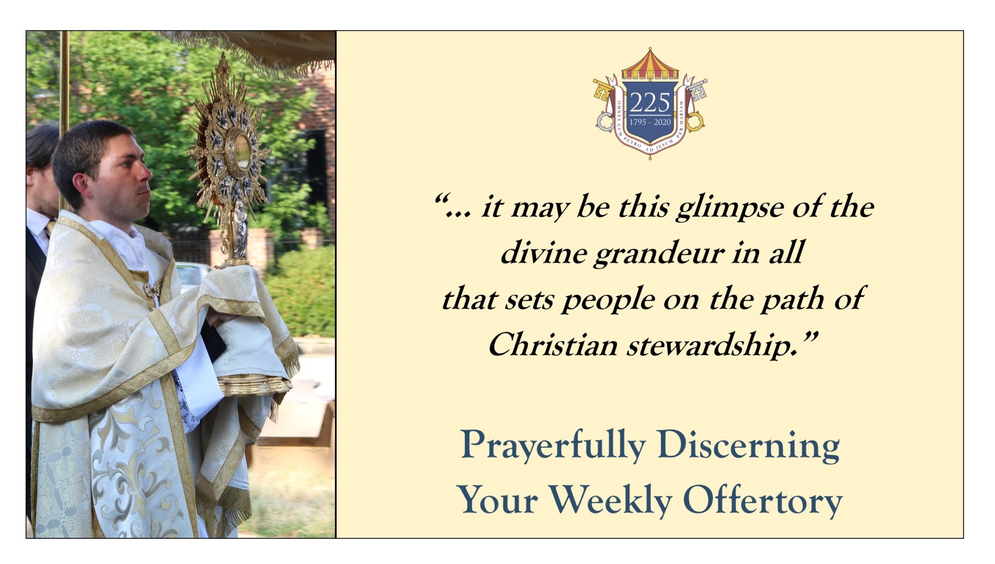 Prayerfully Discerning Your Weekly Offertory - The Basilica of Saint Mary