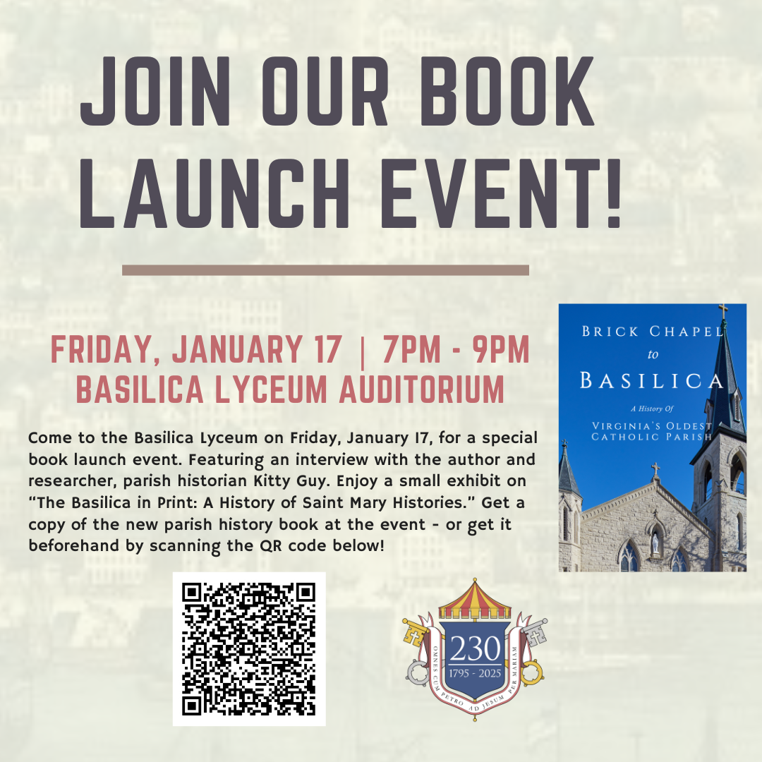 All Invited on Jan. 17, 2025, to Our New Parish History Book Launch and ...