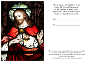 Holy Hour cards now available at the Basilica of Saint Mary - The ...