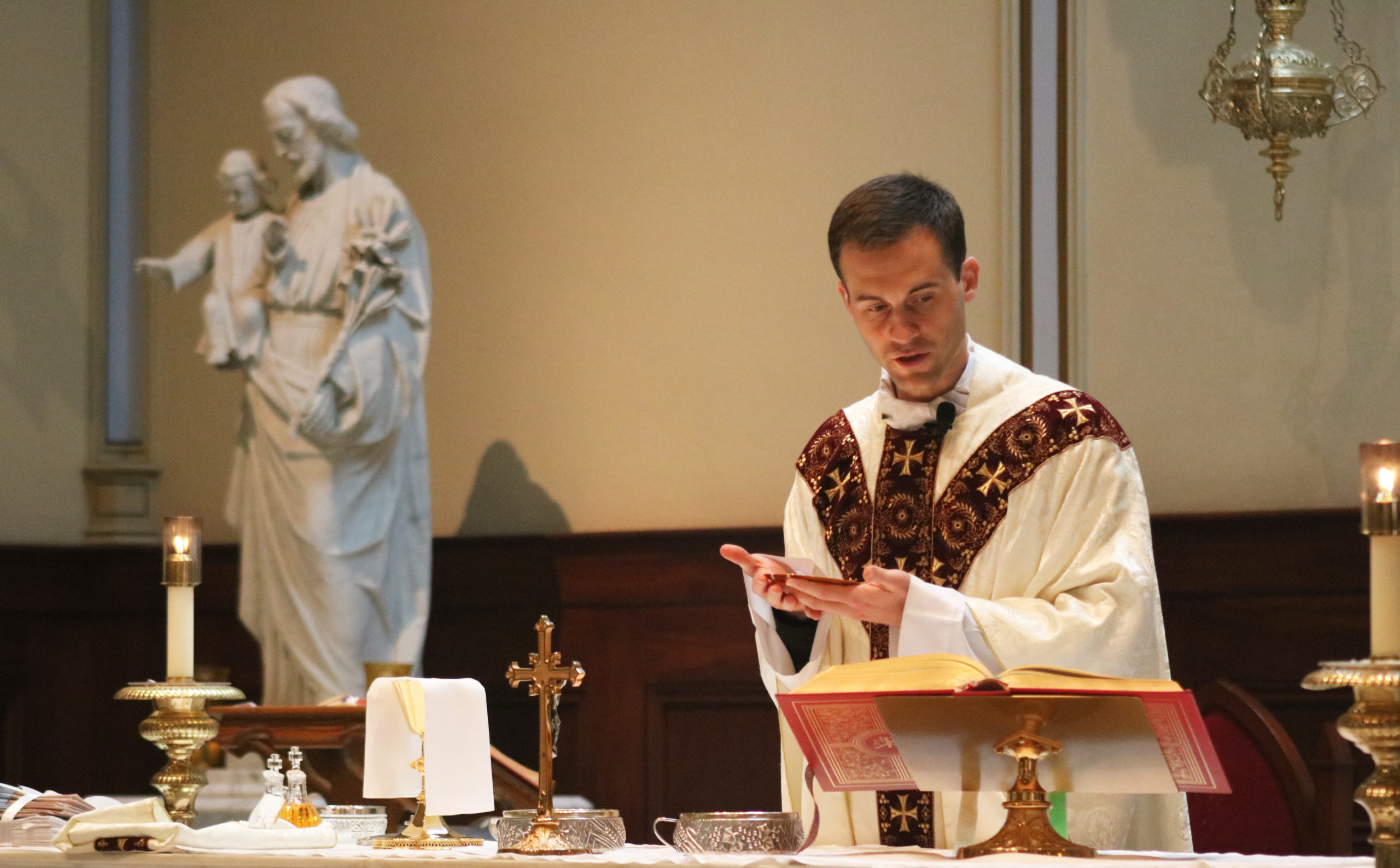 Father Joseph Townsend begins priestly ministry at the Basilica of ...