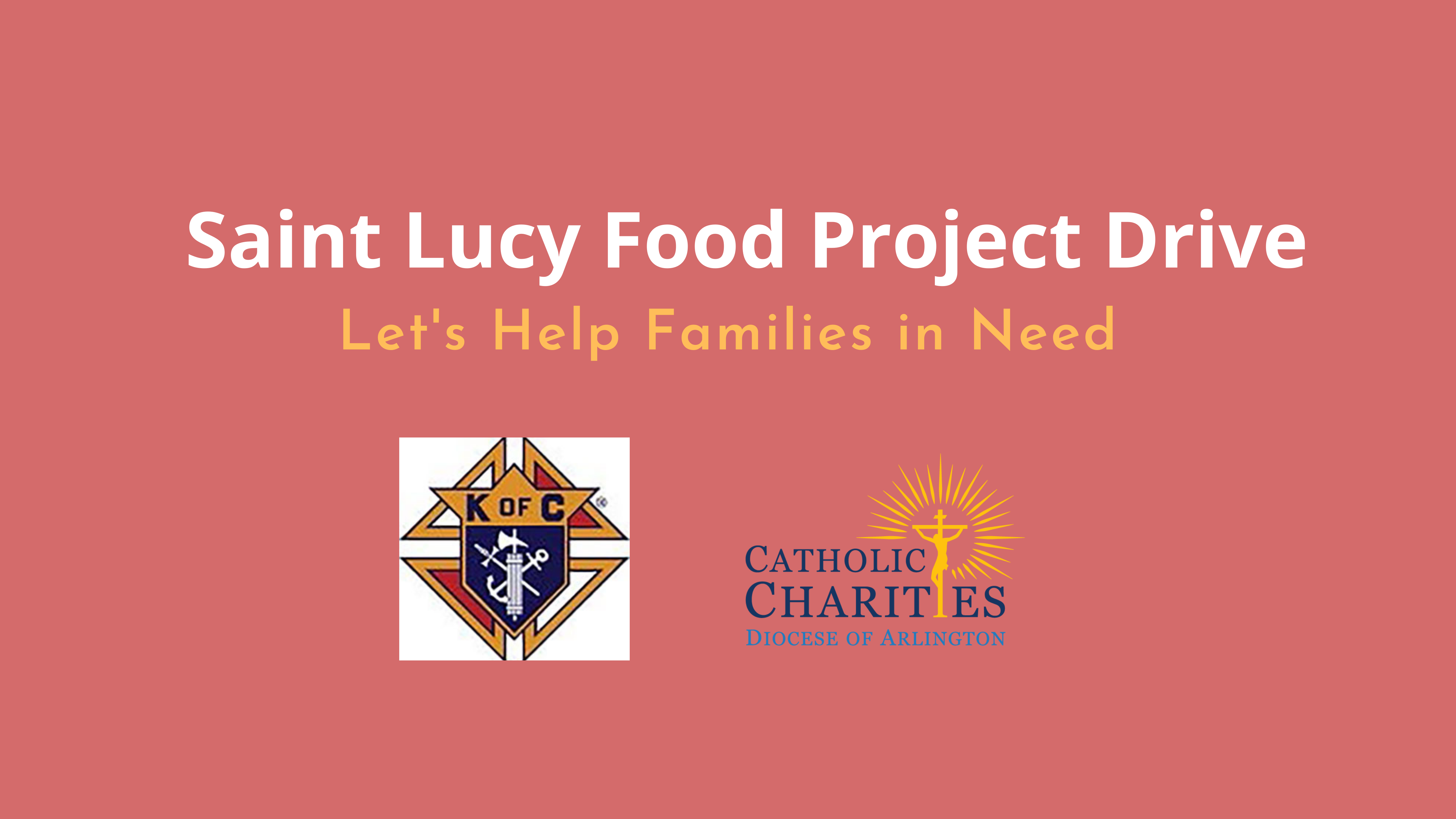 The Knights of Columbus Seek Food Donations for 2023 Winter Saint Lucy ...