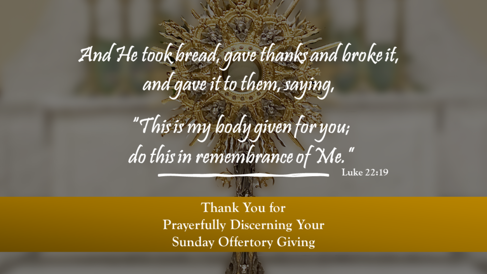 2022 Sunday Offertory Program - The Basilica of Saint Mary