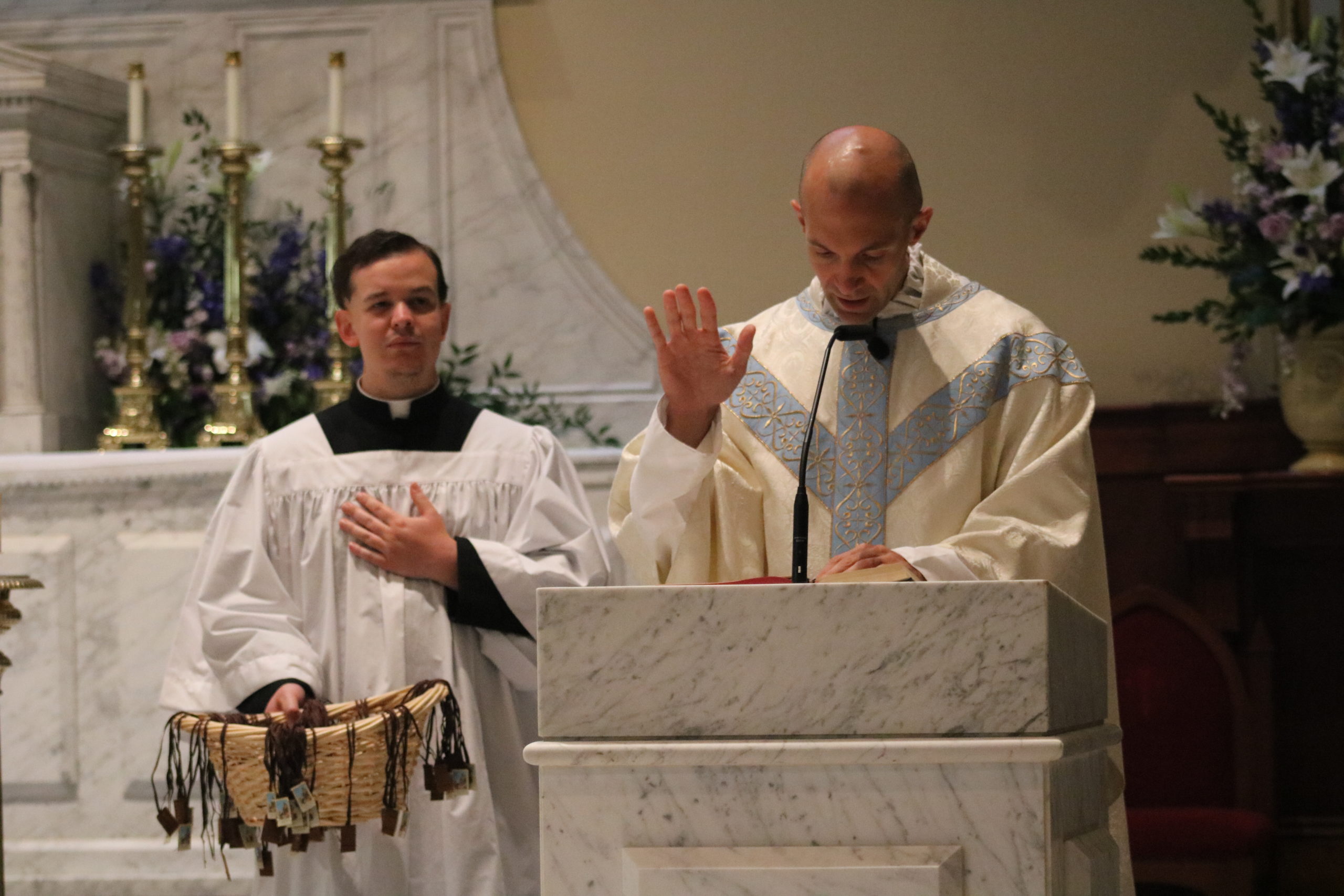 Father David Dufresne explains the purpose of scapulars and other ...