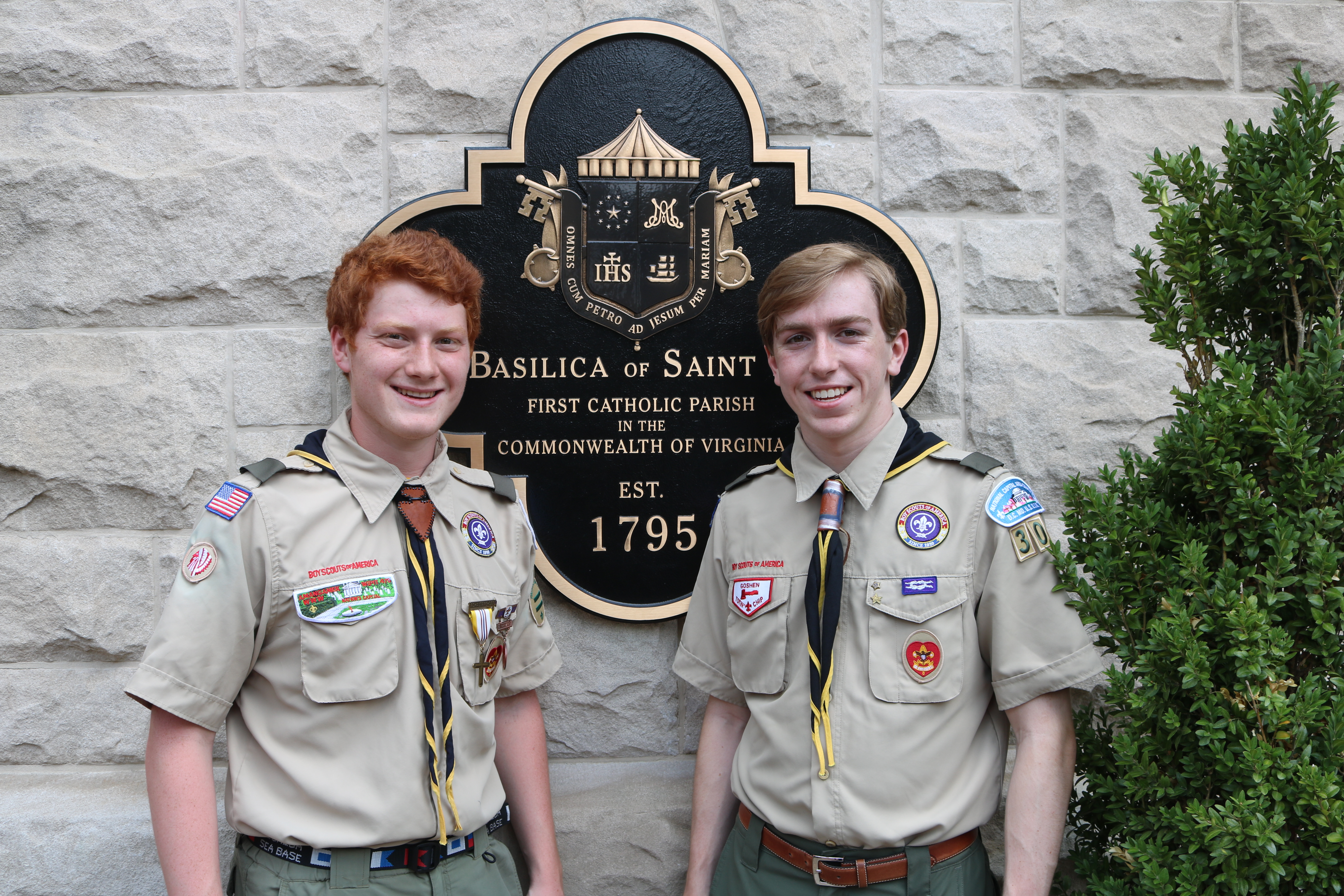 Two teenage parishioners seeking donations for Eagle Scout projects ...