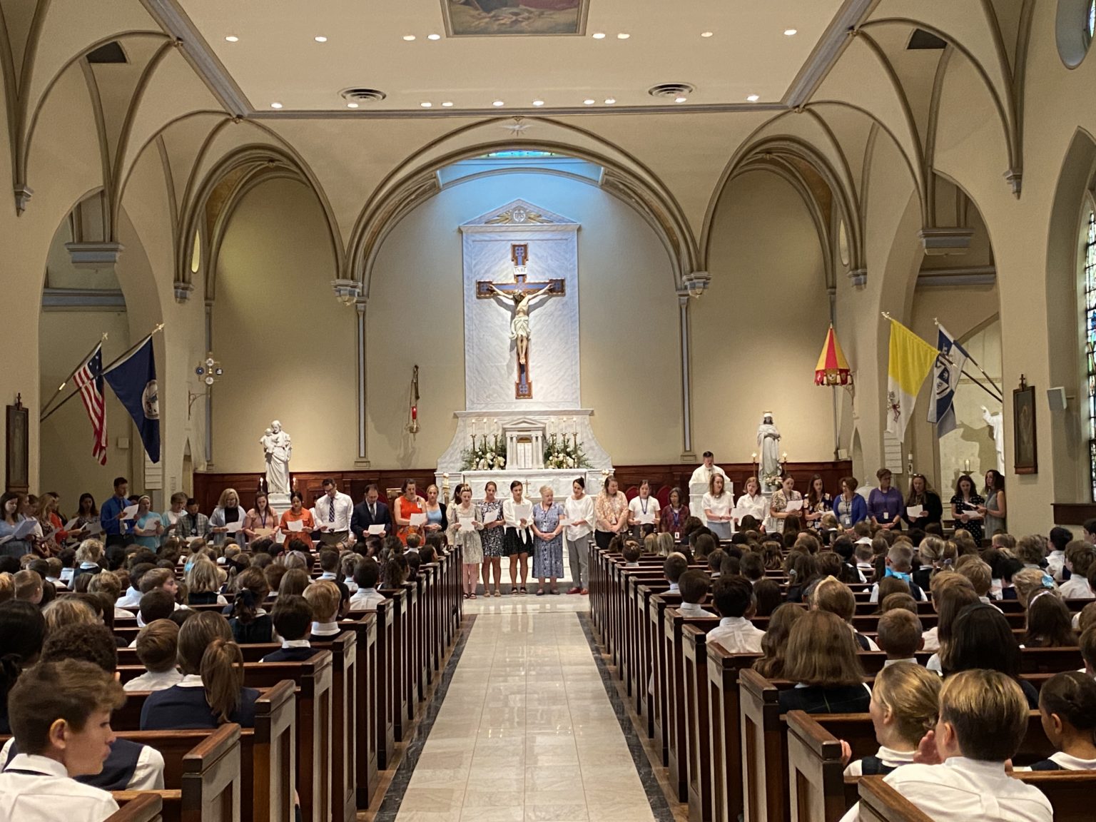 Basilica School Students Attend Mass at the Basilica during the Feast ...