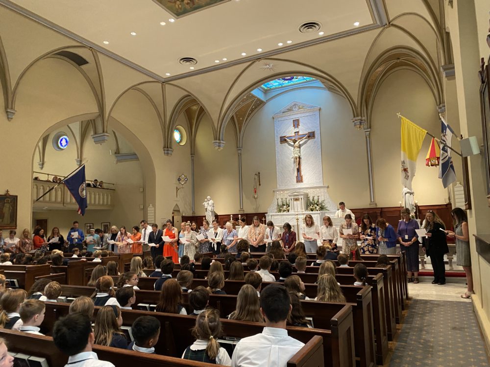 Basilica School Students Attend Mass at the Basilica during the Feast ...