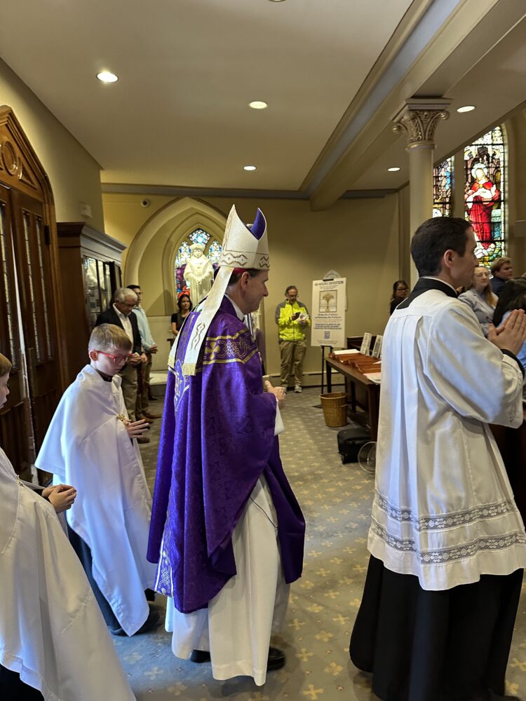 Bishop Burbidge Crowns Our Statue of the Blessed Virgin Mary during an ...