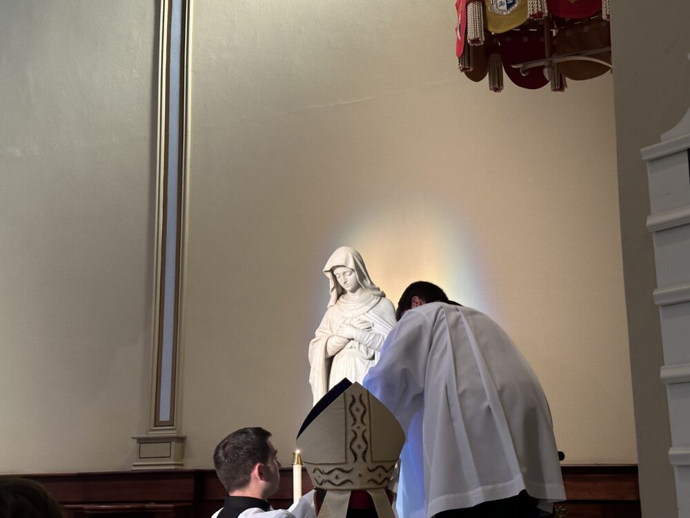 Bishop Burbidge Crowns Our Statue of the Blessed Virgin Mary during an ...