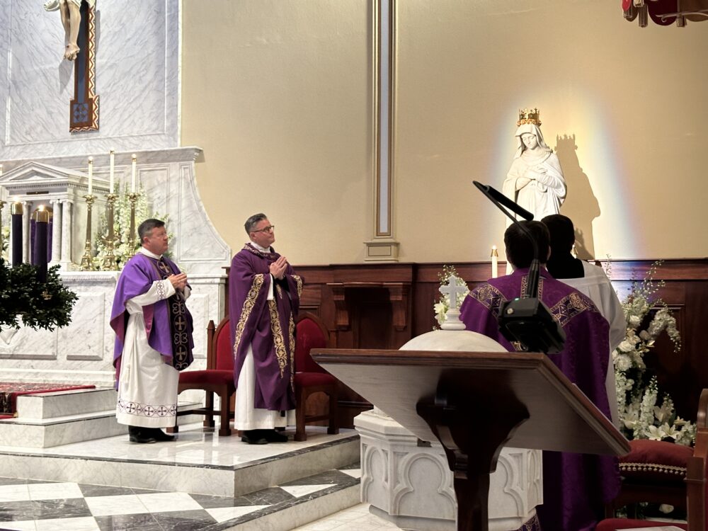 Bishop Burbidge Crowns Our Statue of the Blessed Virgin Mary during an ...