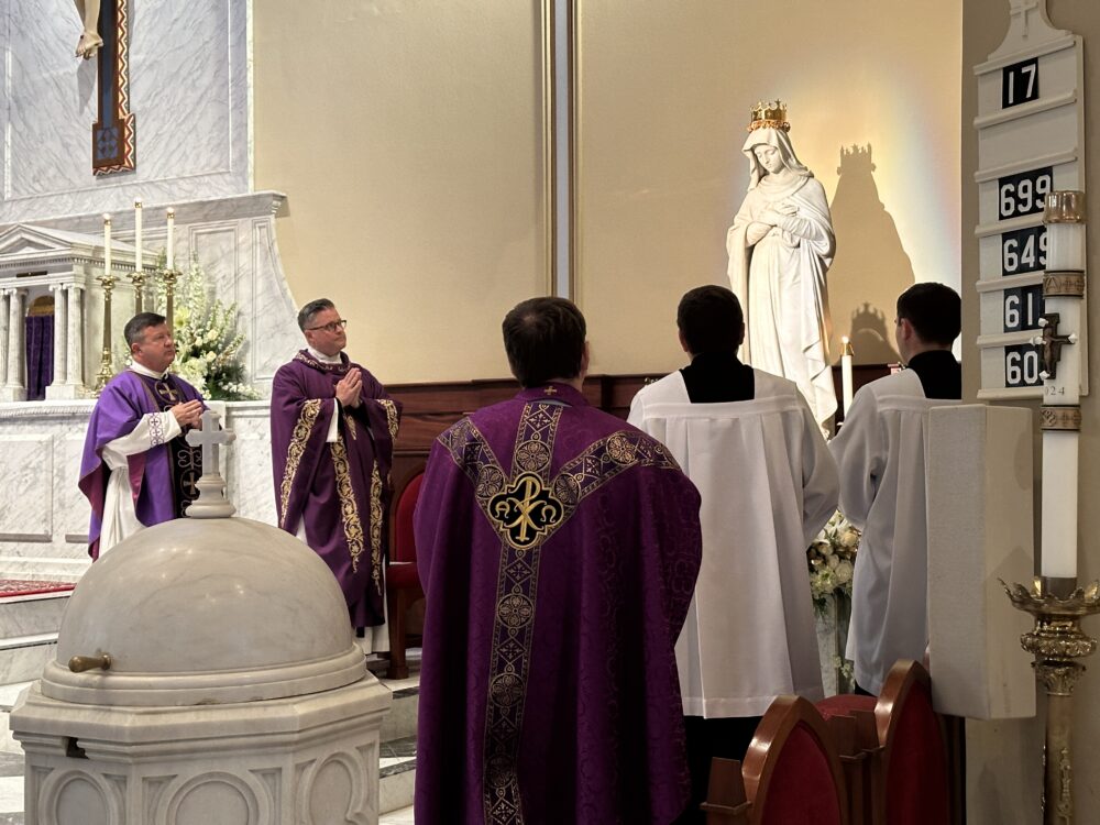 Bishop Burbidge Crowns Our Statue of the Blessed Virgin Mary during an ...