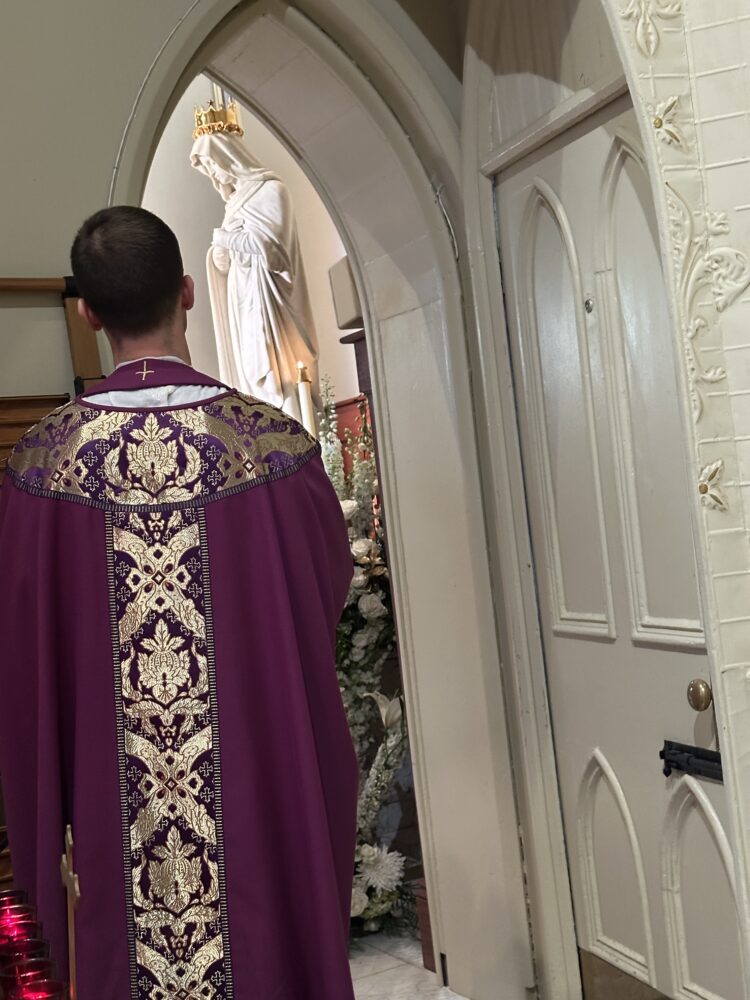 Bishop Burbidge Crowns Our Statue of the Blessed Virgin Mary during an ...