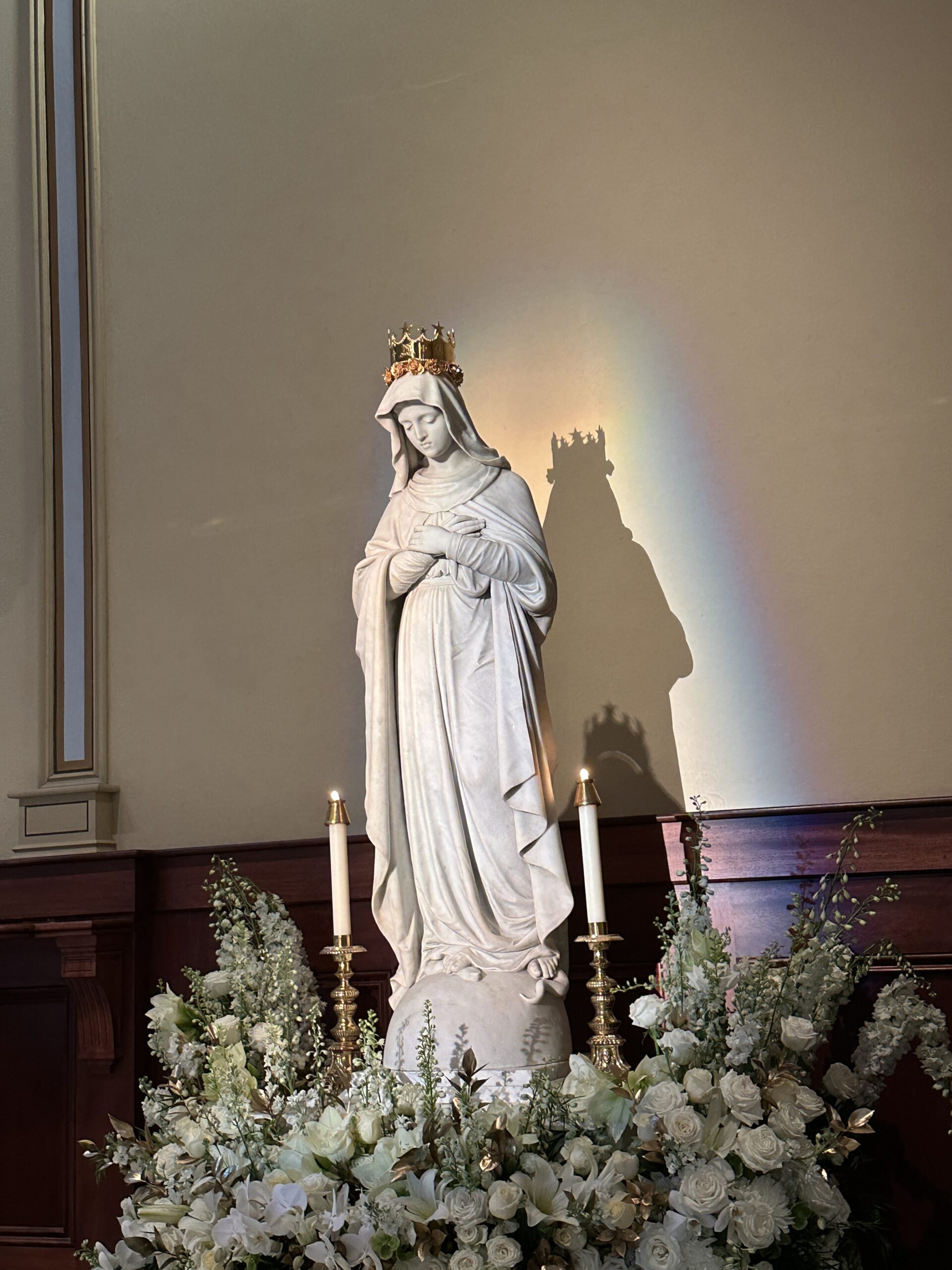 Bishop Burbidge Crowns Our Statue of the Blessed Virgin Mary during an ...