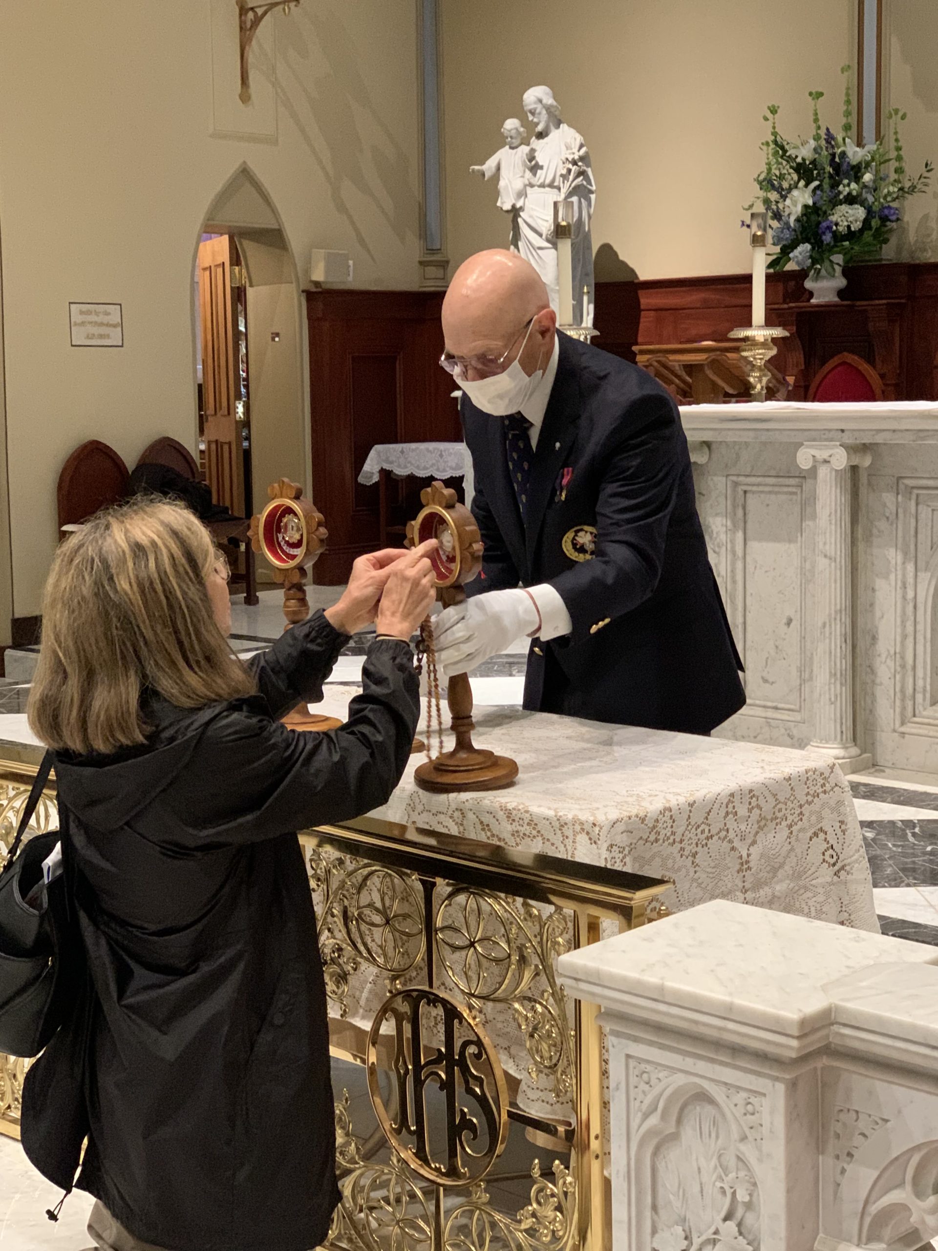 More Than 600 People Visit the Basilica to Attend Mass and to Venerate ...