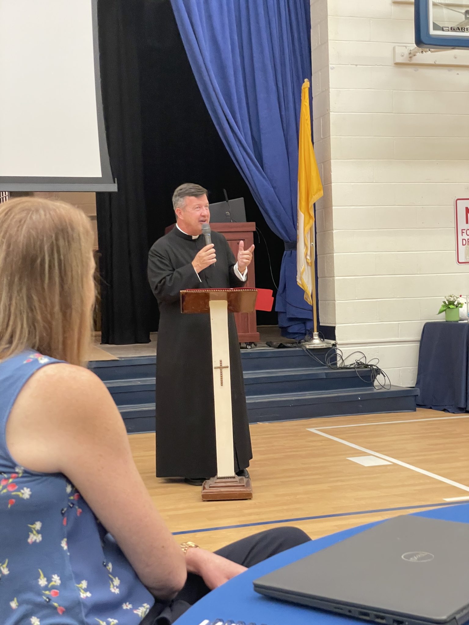 Father Hathaway Welcomes Basilica School Teachers at Mass and at the ...
