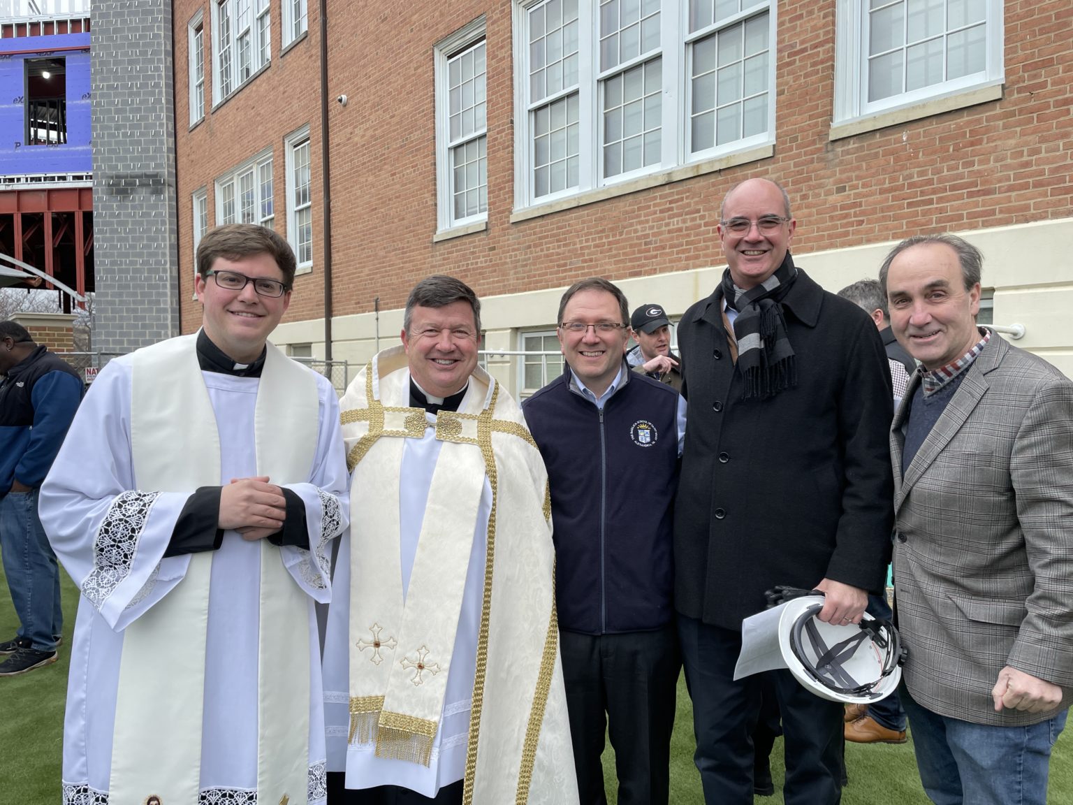 Father Hathaway and Father Peter Bless The Basilica School’s Playground ...
