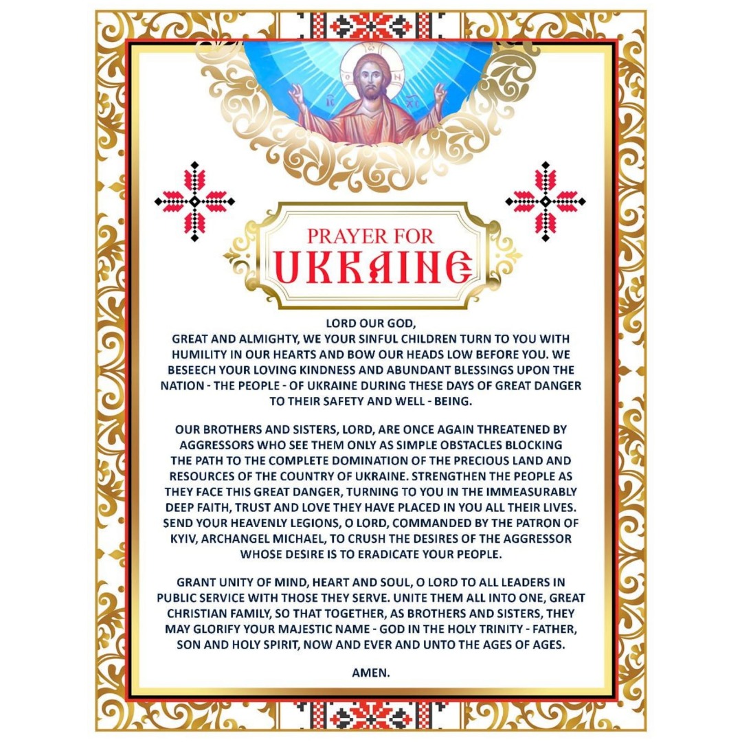 Let Us Continue to Pray for Ukraine - The Basilica of Saint Mary