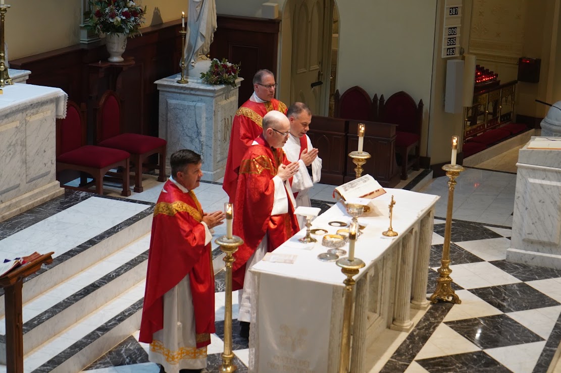 Father O'Farrell Celebrates His First Mass as a Priest in the Basilica ...