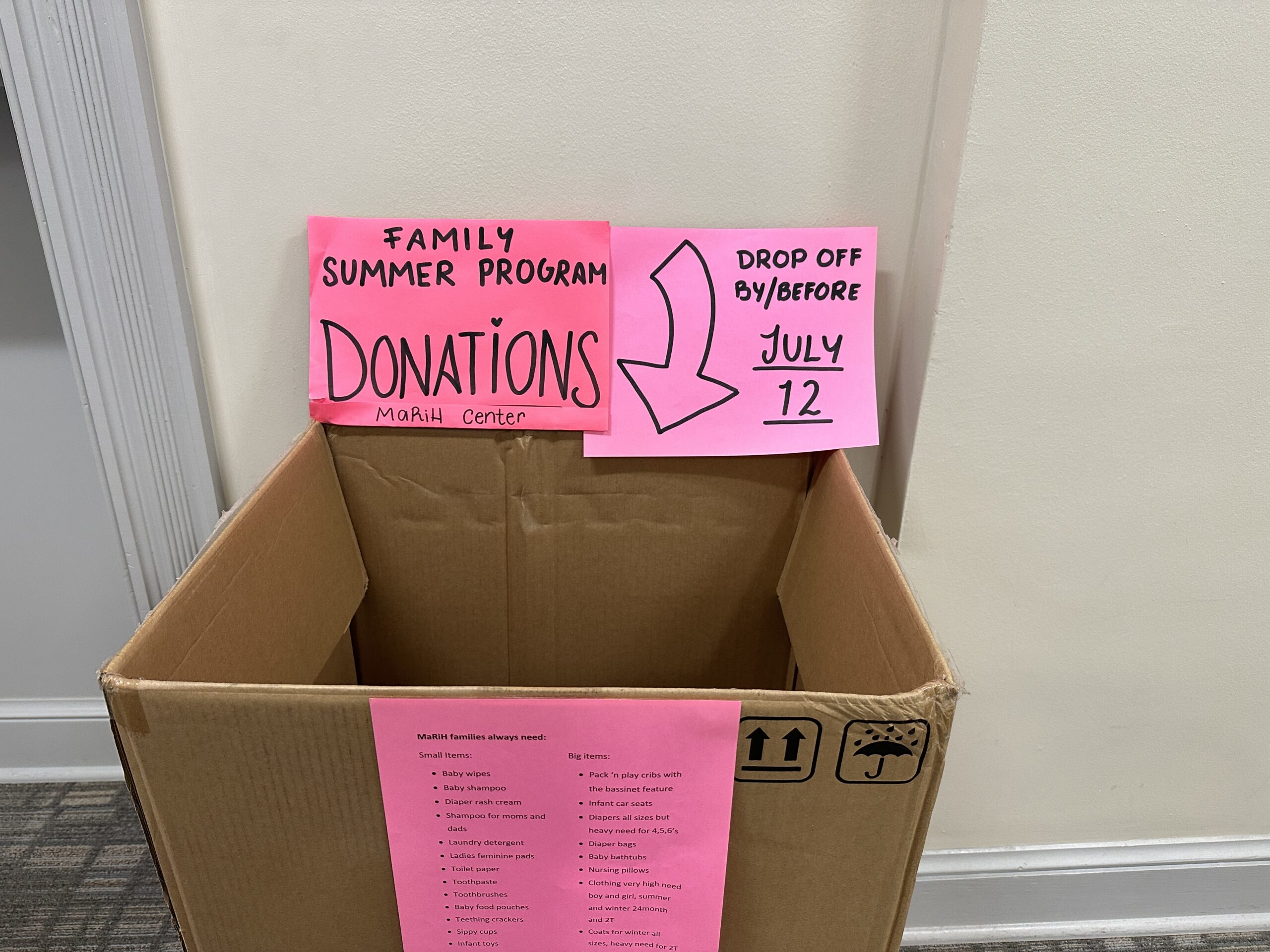 Families: Donations Needed to Help Mothers and Babies in Need during ...