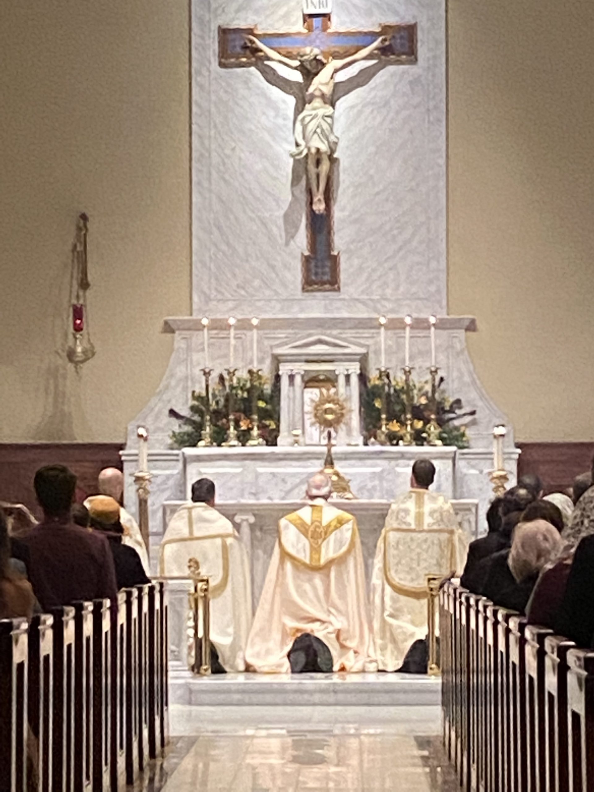 Bishop Schneider Joins the Priests of the Basilica Last Night for a ...