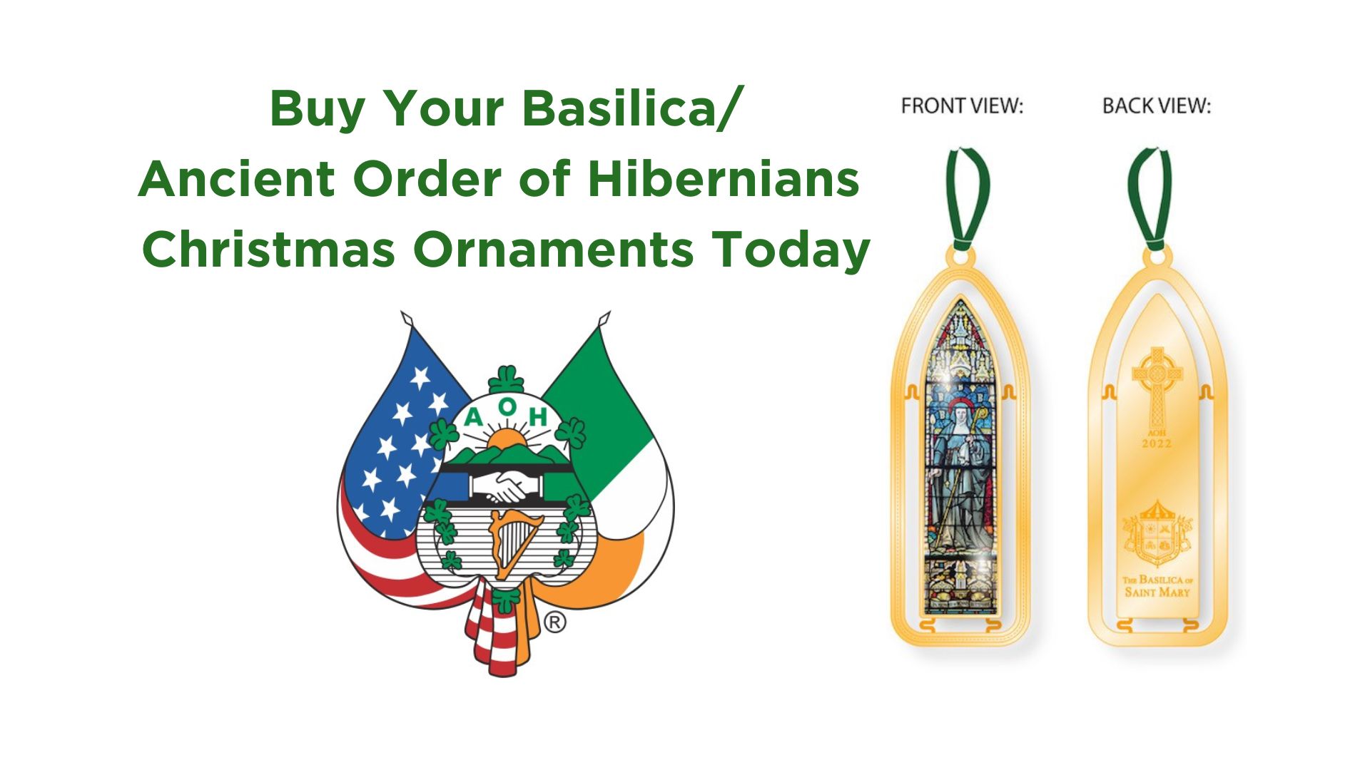 Buy Your 2022 Basilica of Saint Mary/Ancient Order of Hibernians ...