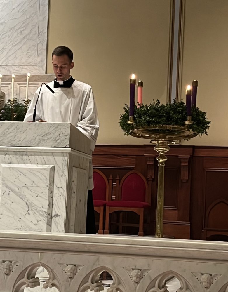 Basilica Parishioners Pray during Solemn Sung Vespers during the Vigil ...