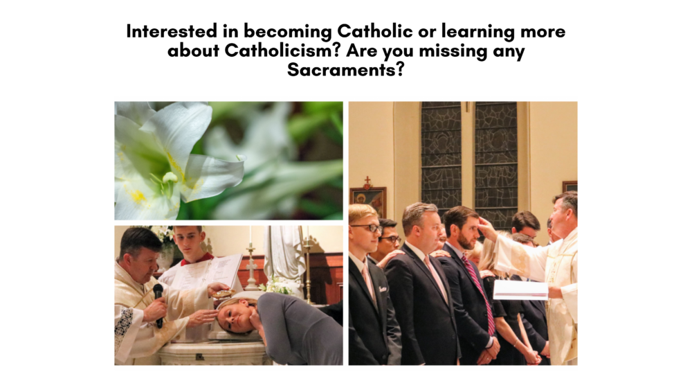 Rite of Christian Initiation of Adults (RCIA) Classes Begin Aug. 28 ...